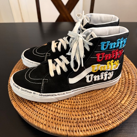 Vans | Shoes | Vans Sk8hi Unify Multi Color Embroidered High Top ...
